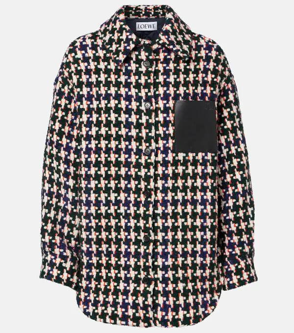 Loewe Leather-trimmed Overshirt