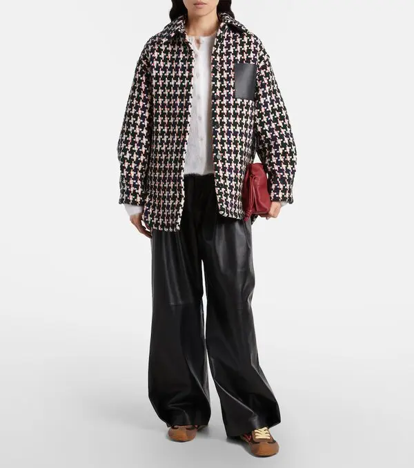 Loewe Leather-trimmed Overshirt