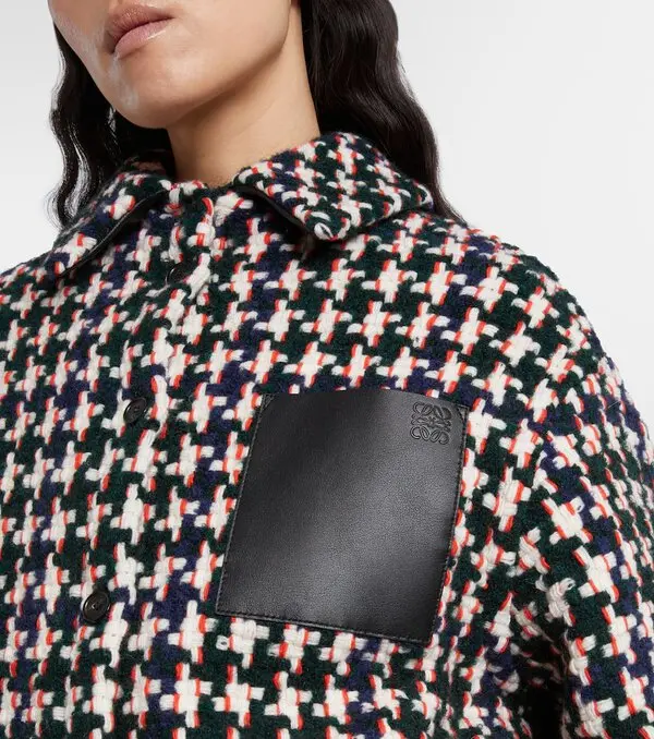Loewe Leather-trimmed Overshirt
