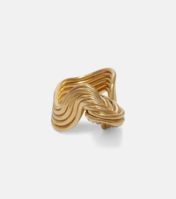 Bottega Veneta Plated Sterling Silver Ring - Gold