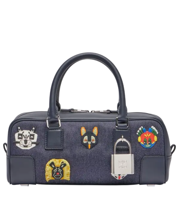 Loewe X Louis Wain Amazona 23 Short Top-handle Bag - Blue