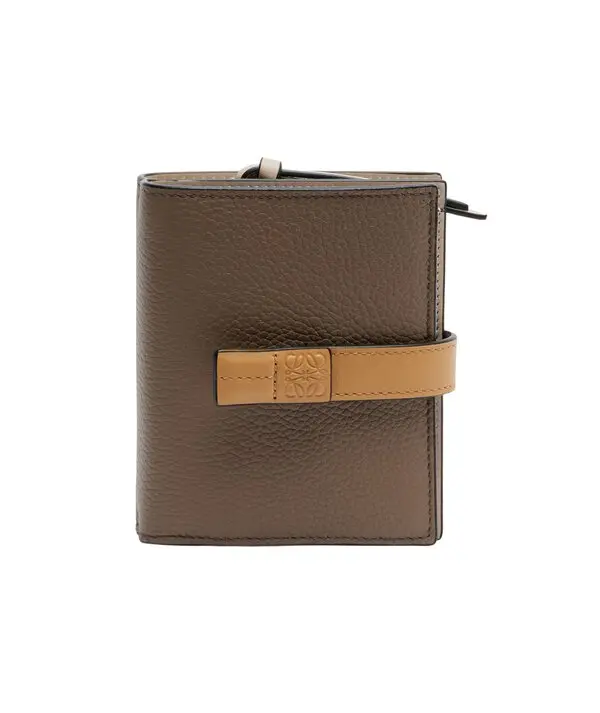 Loewe Compact Leather Wallet - Grey