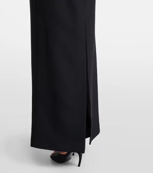 Simkhai Embellished Halterneck Crêpe Gown