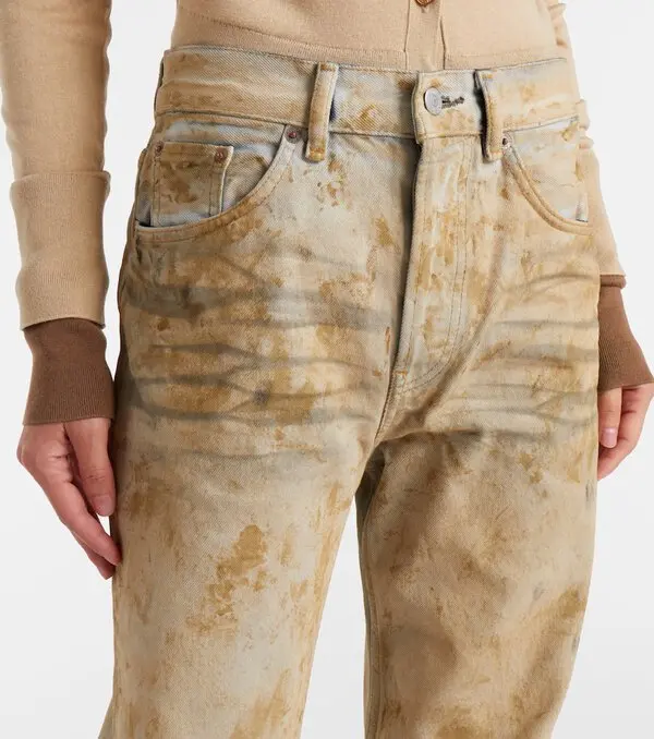 Acne Studios Distressed Wide-leg Jeans
