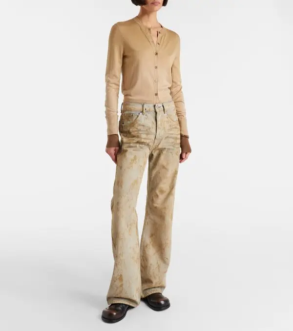 Acne Studios Distressed Wide-leg Jeans