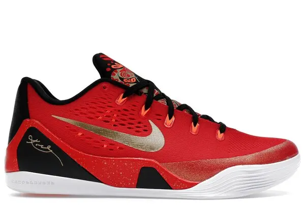 Nike Kobe Em Low Protro China Sneakers - University Red/metallic Gold/black