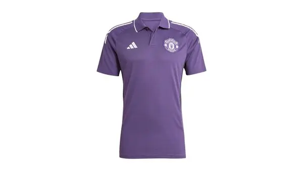 Adidas Tiro 25 Competition Polo Shirt - Manchester United Aurora Plum Black White