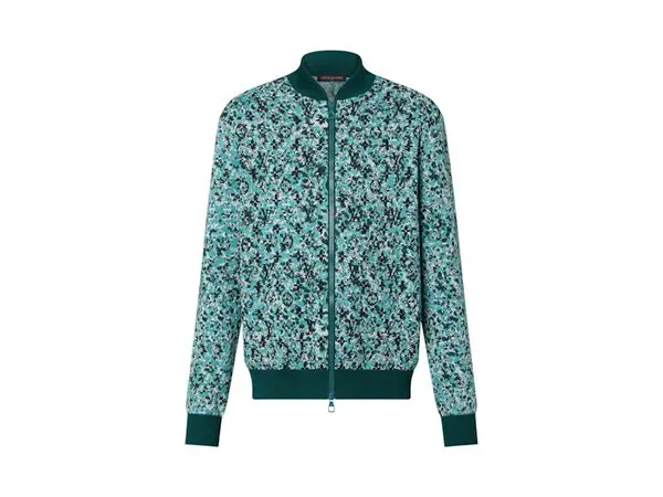 LOUIS VUITTON Monogram Pointilism Cotton Knit Blouson