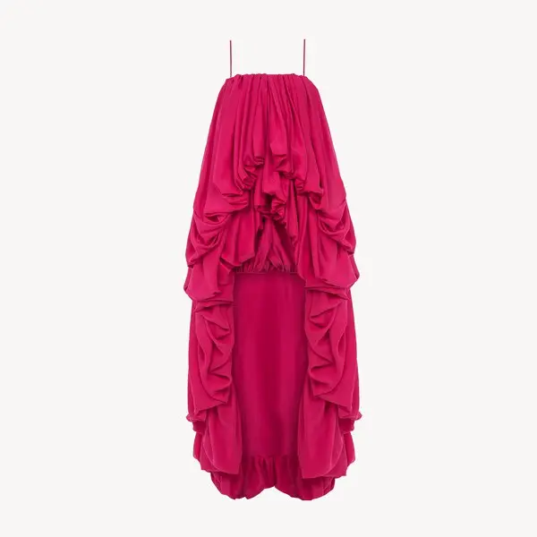 Chloé High-low Sleeveless Jumpsuit - Divine Red