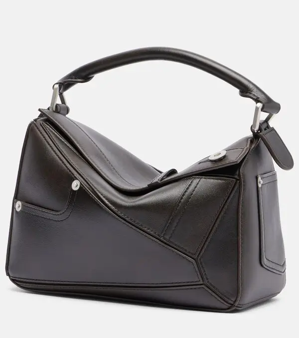 Loewe Puzzle Panta Small Leather Top-handle Bag - Brown