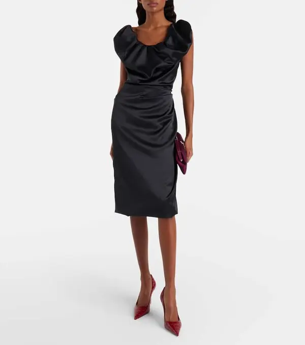 VIVIENNE WESTWOOD Draped Midi Dress