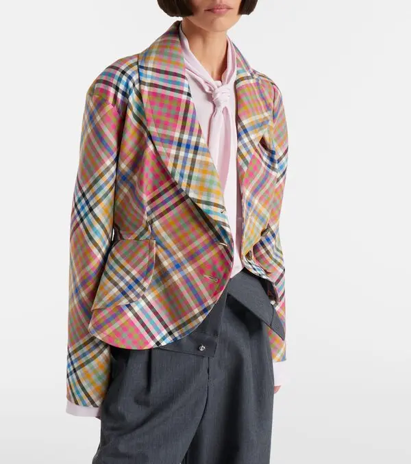 VIVIENNE WESTWOOD Stormy Asymmetric Wool Blazer