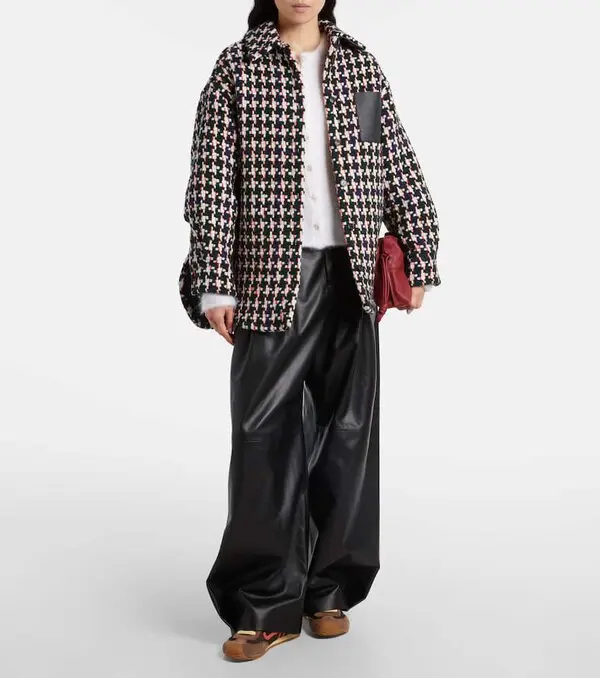 Loewe Leather-trimmed Overshirt