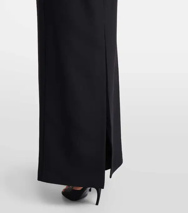 Simkhai Embellished Halterneck Crepe Gown