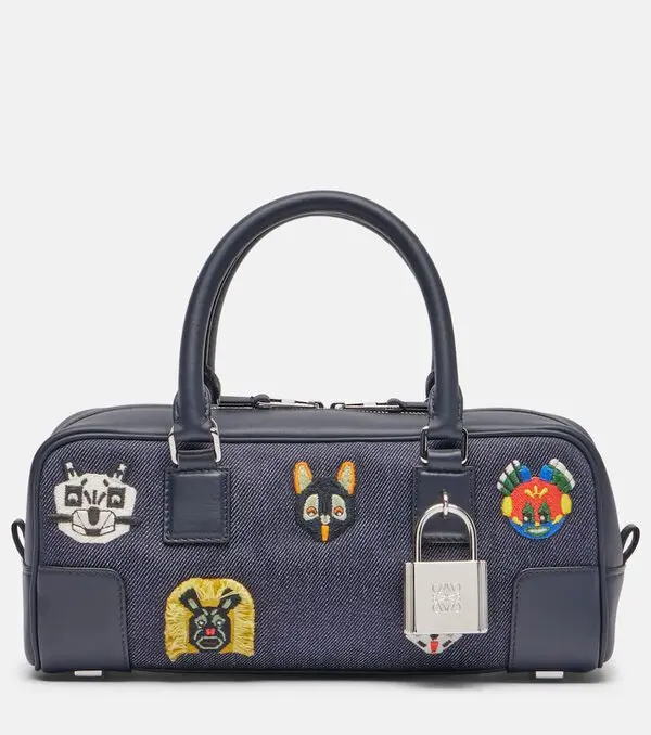 Loewe X Louis Wain Amazona 23 Short Top-handle Bag - Blue