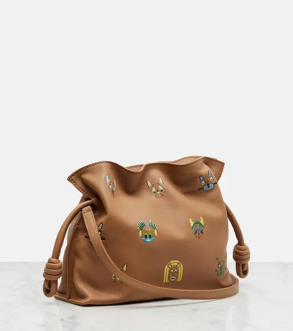 Loewe X Louis Wain Flamenco Cats Mini Clutch - Brown