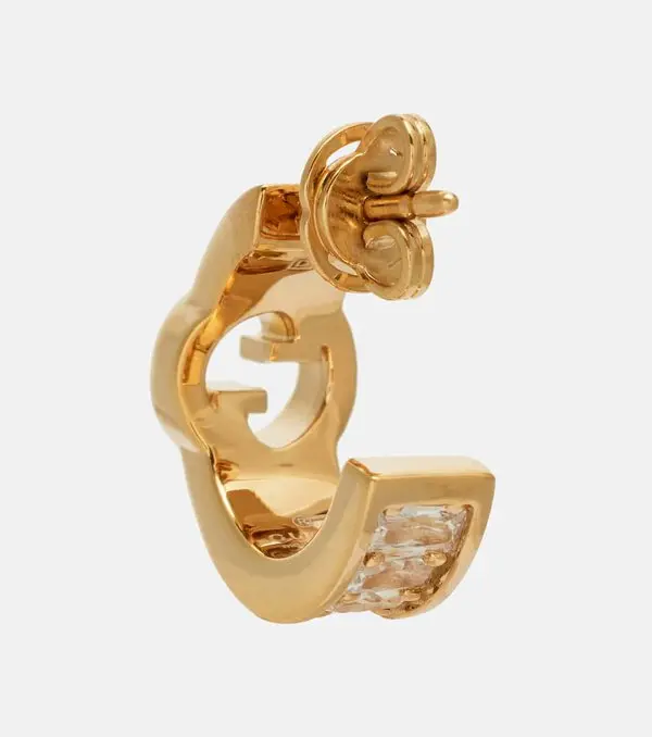 Gucci Blondie Embellished Hoop Earrings