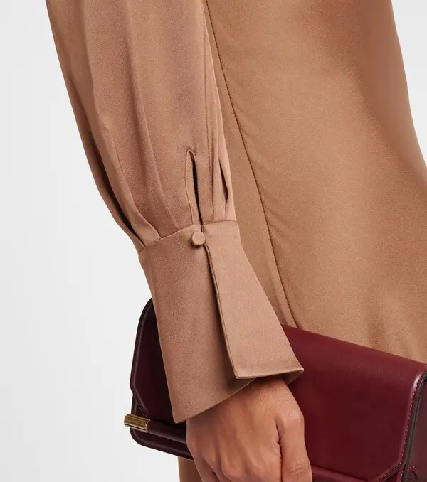 Simkhai Adelle Draped Gown - Brown