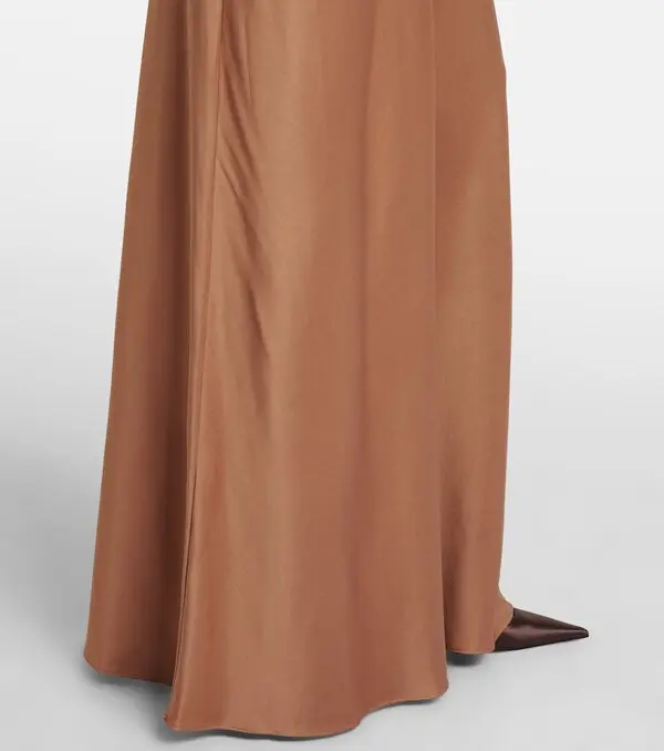 Simkhai Adelle Draped Gown - Brown
