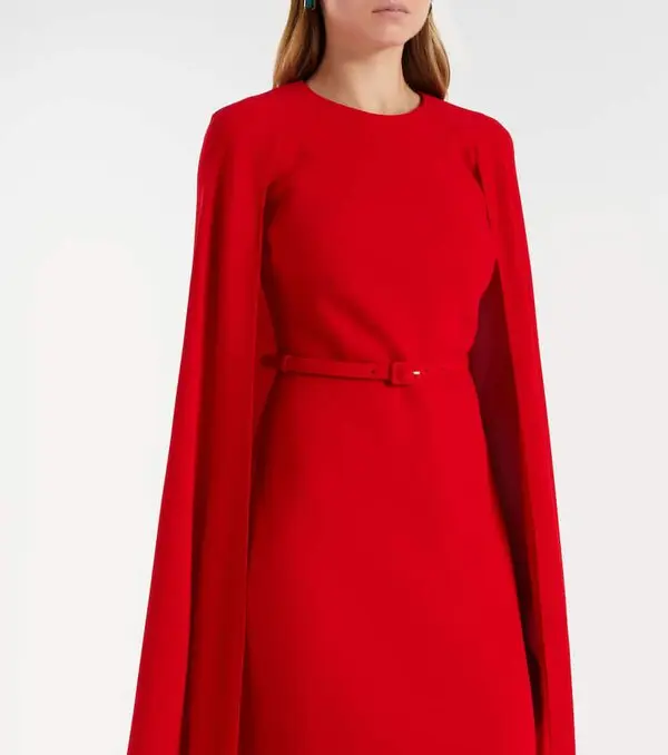 Roland Mouret Caped Cady Gown