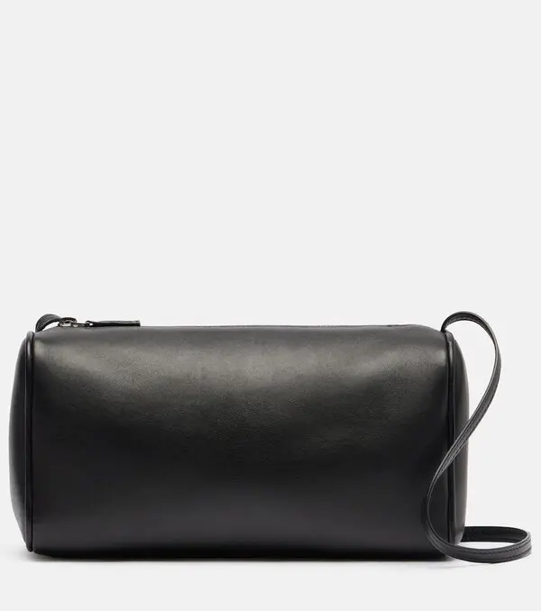 THE ROW Nappa Leather Crossbody Bag - Black