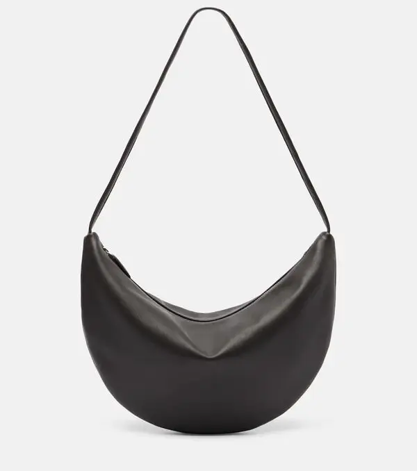 THE ROW Izzy Small Leather Shoulder Bag - Brown