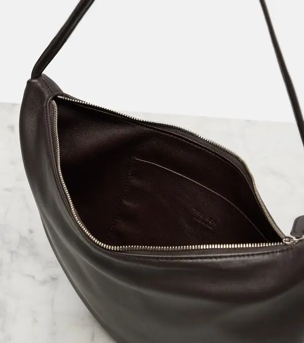 THE ROW Izzy Small Leather Shoulder Bag - Brown