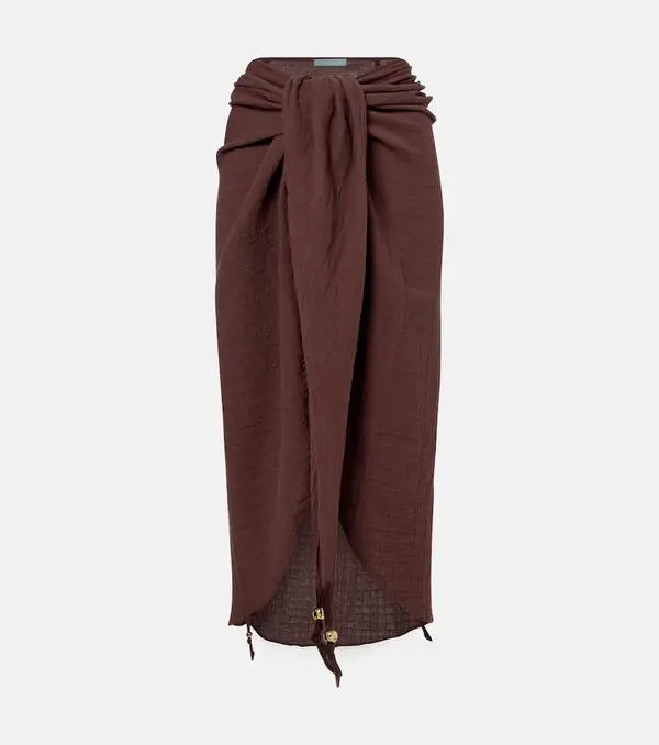 Melissa Odabash Winnie Cotton Beach Cover-up - Brown