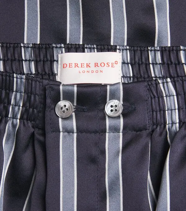 Derek Rose Silk Stripe Traditional Boxer Shorts
