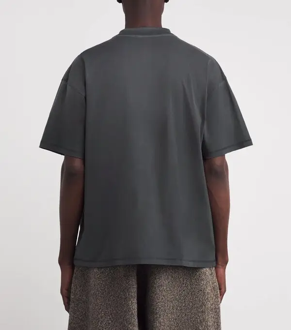 REPRESENT Cotton Embellished Logo T-shirt - Black