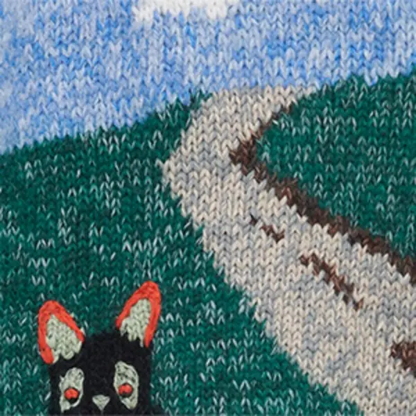 Loewe X Louis Wain Wool-blend Cat Sweater - Blue