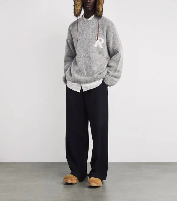 REPRESENT Alpaca-blend Logo Oversized Sweater