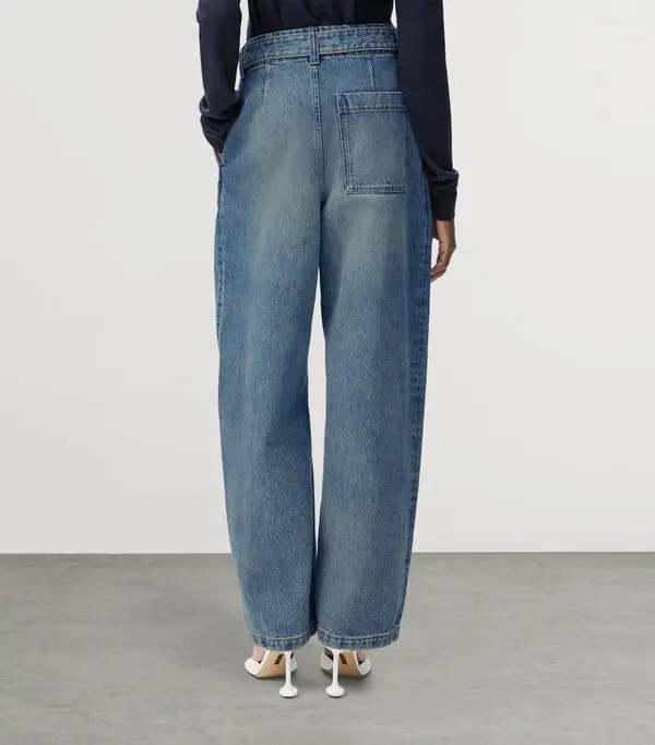 Loewe Pleated Boyfriend Jeans - Blue