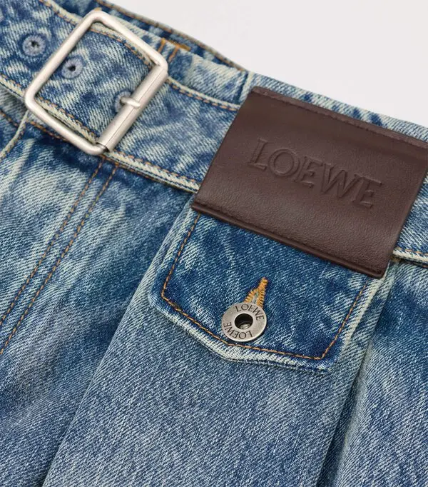 Loewe Pleated Boyfriend Jeans - Blue