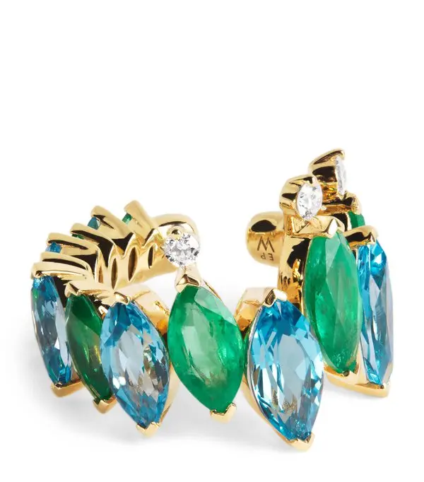 EMILY P. WHEELER Yellow Gemstone Ear Cuff - Gold