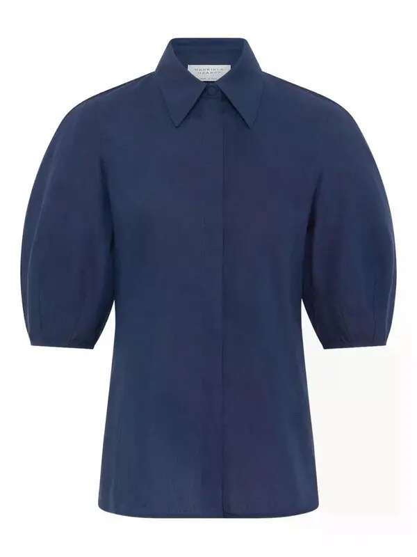 Gabriela Hearst Sansi Puff-sleeve Shirt - Blue
