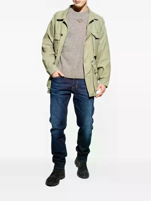 DIESEL® Logo Cut-out Sweater - Neutrals