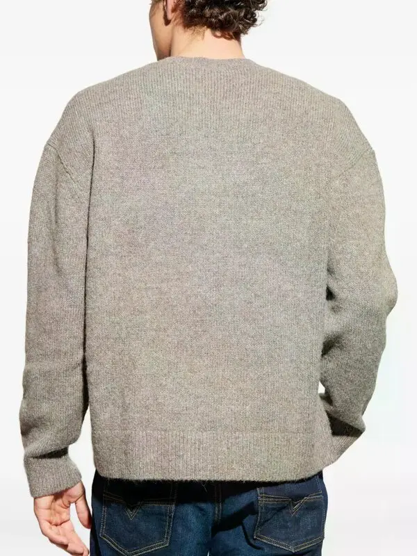 DIESEL® Logo Cut-out Sweater - Neutrals
