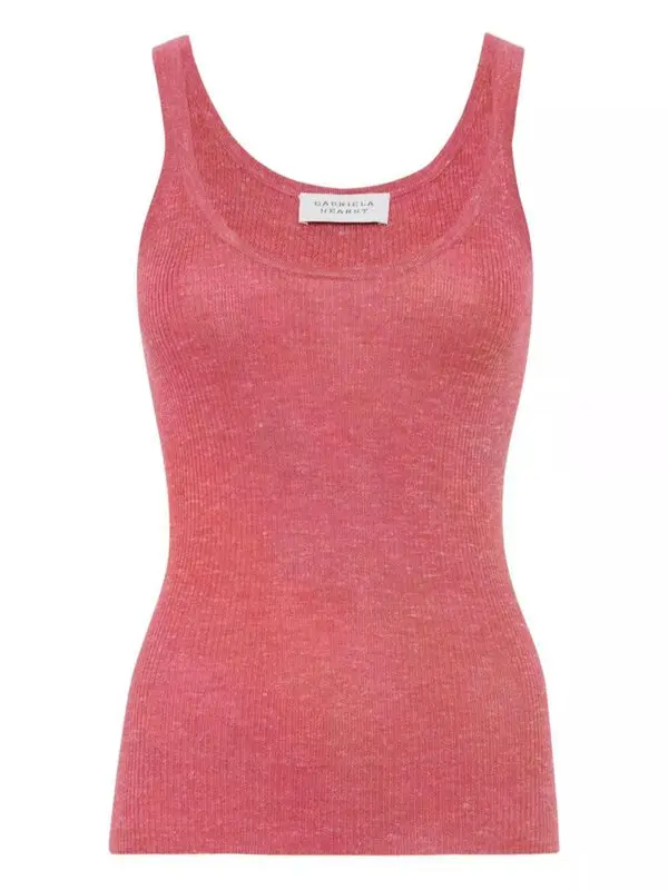Gabriela Hearst Cinxia Fine-ribbed Tank Top - Pink