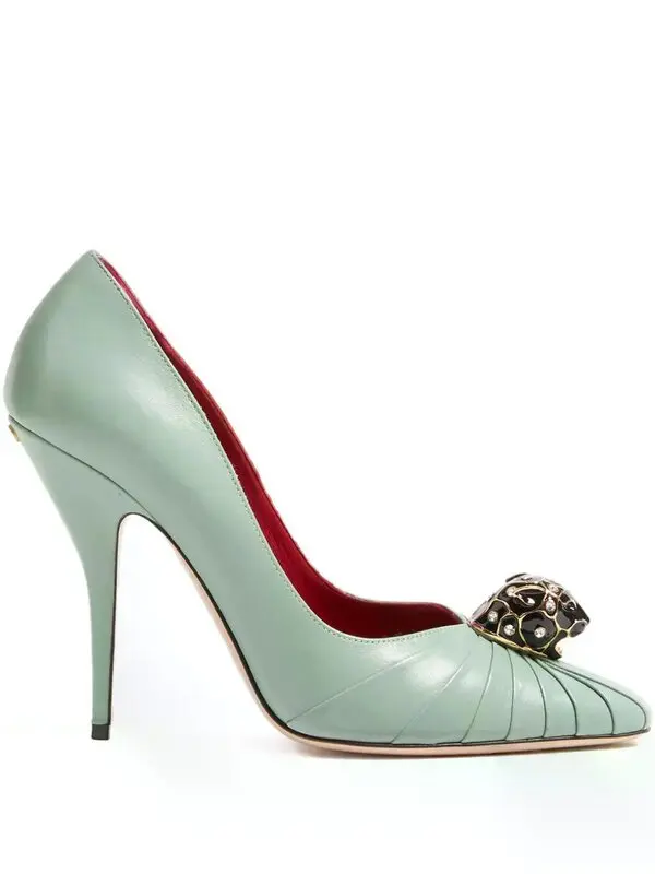 Valentino Garavani Panthea Goatskin Pumps 105mm - Green