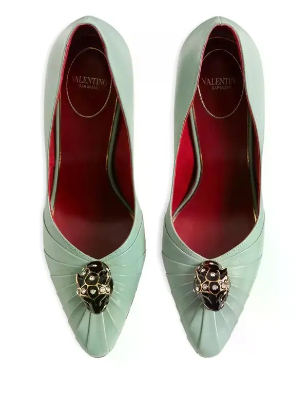 Valentino Garavani Panthea Goatskin Pumps 105mm - Green
