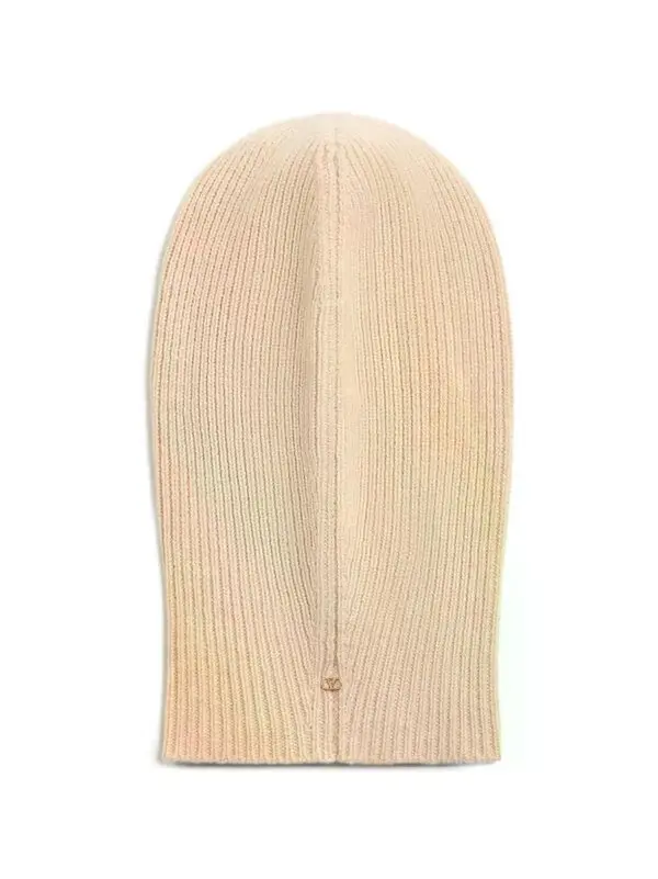 Valentino Garavani Cashmere Hood With Lace Trim And Vlogo Signature