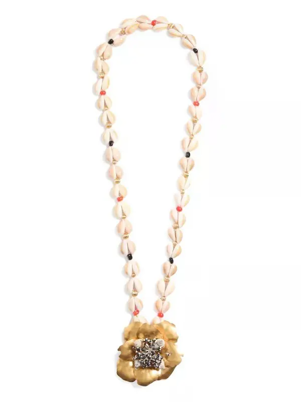 Valentino Garavani Flower-embellishment Necklace - Gold