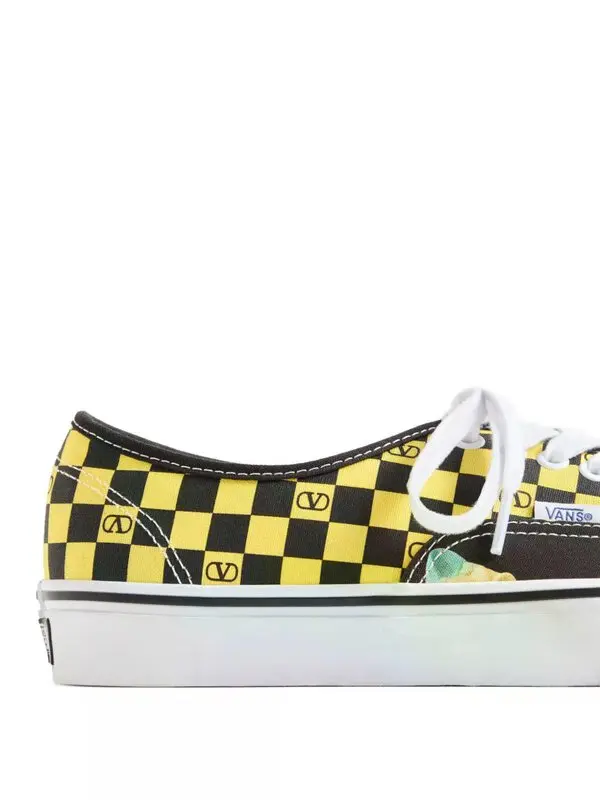 Valentino Garavani X Vans Printed Low-top Sneakers - Black