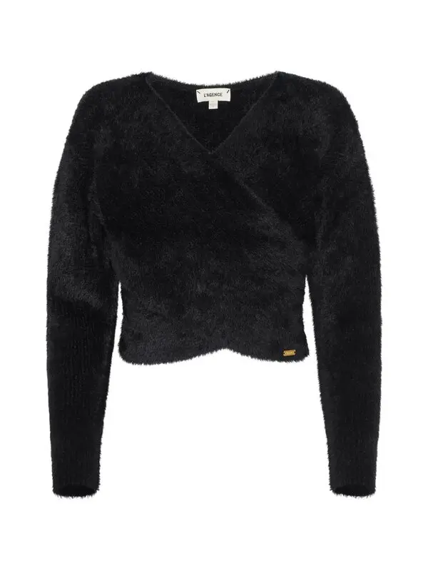 L'Agence Antonella Crossover Pullover - Black