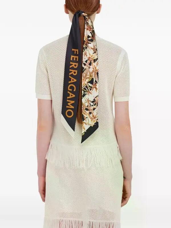 FERRAGAMO Floral Bloom-print Silk Bandeau