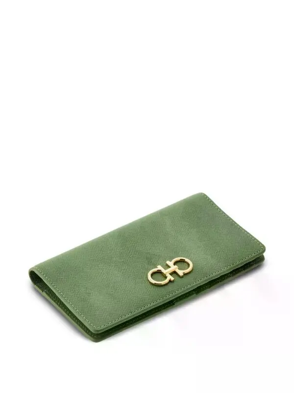 FERRAGAMO Gancini Continental Wallet - Green