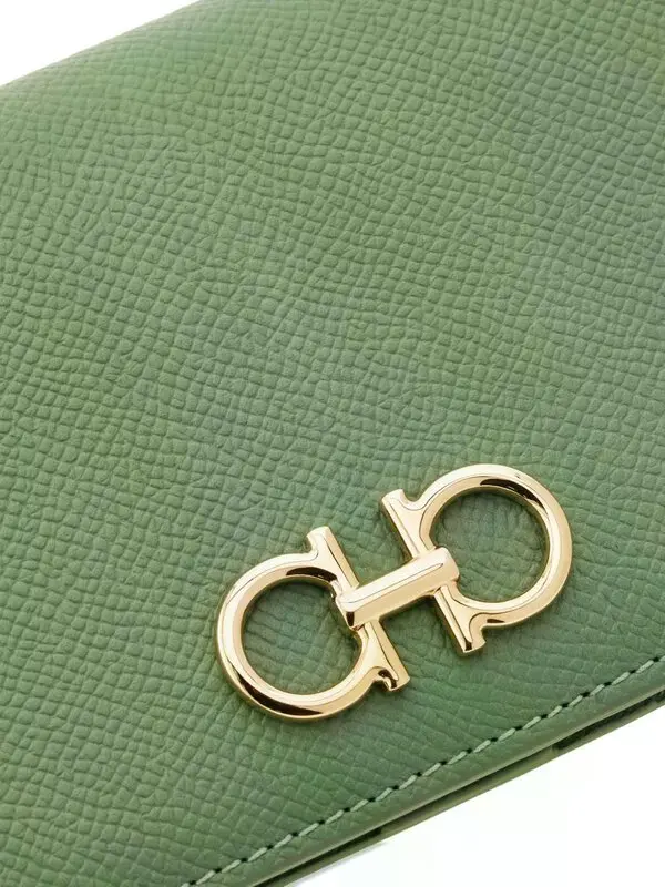 FERRAGAMO Gancini Continental Wallet - Green