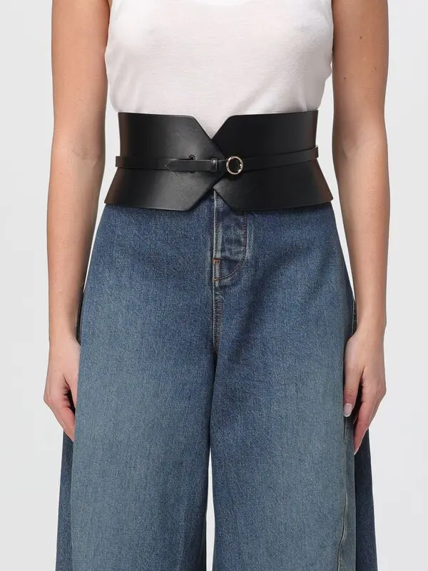 Alaïa Wide Leather Waist Belt