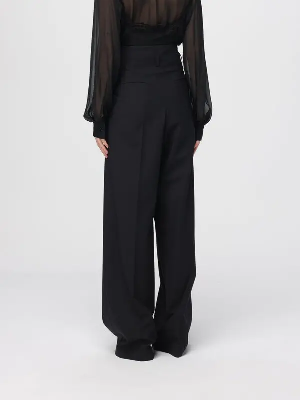 SEMICOUTURE Wide Leg Trousers - Black